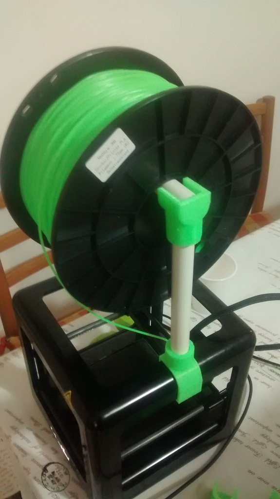 Free 3D file Customized spool holder for M3D for 1.5 cm Axle・3D ...